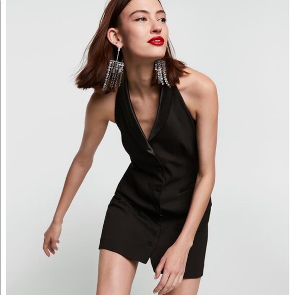 Zara | Dresses | Zara Contrasting Satin Dress | Poshmark
